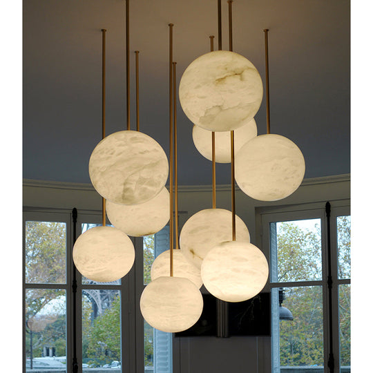 Alabaster Ball Pendant – Balderlighting